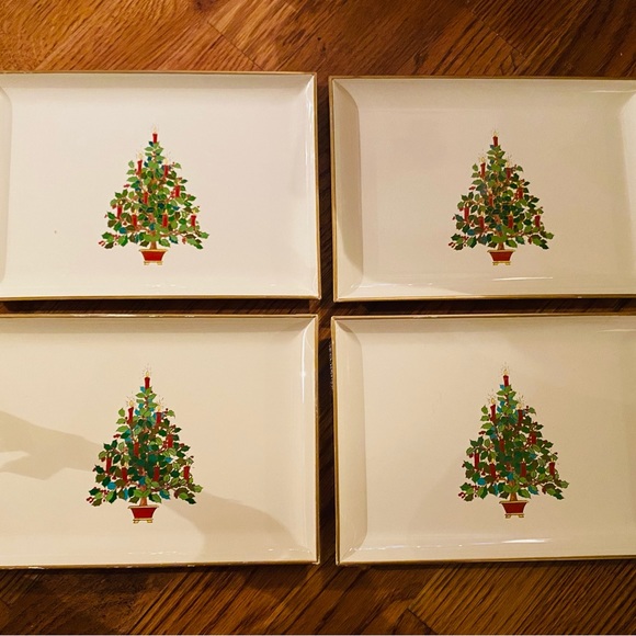 Otagiri | Dining | Otagari Vintage Lacquerware Christmas Tree Trays Set ...